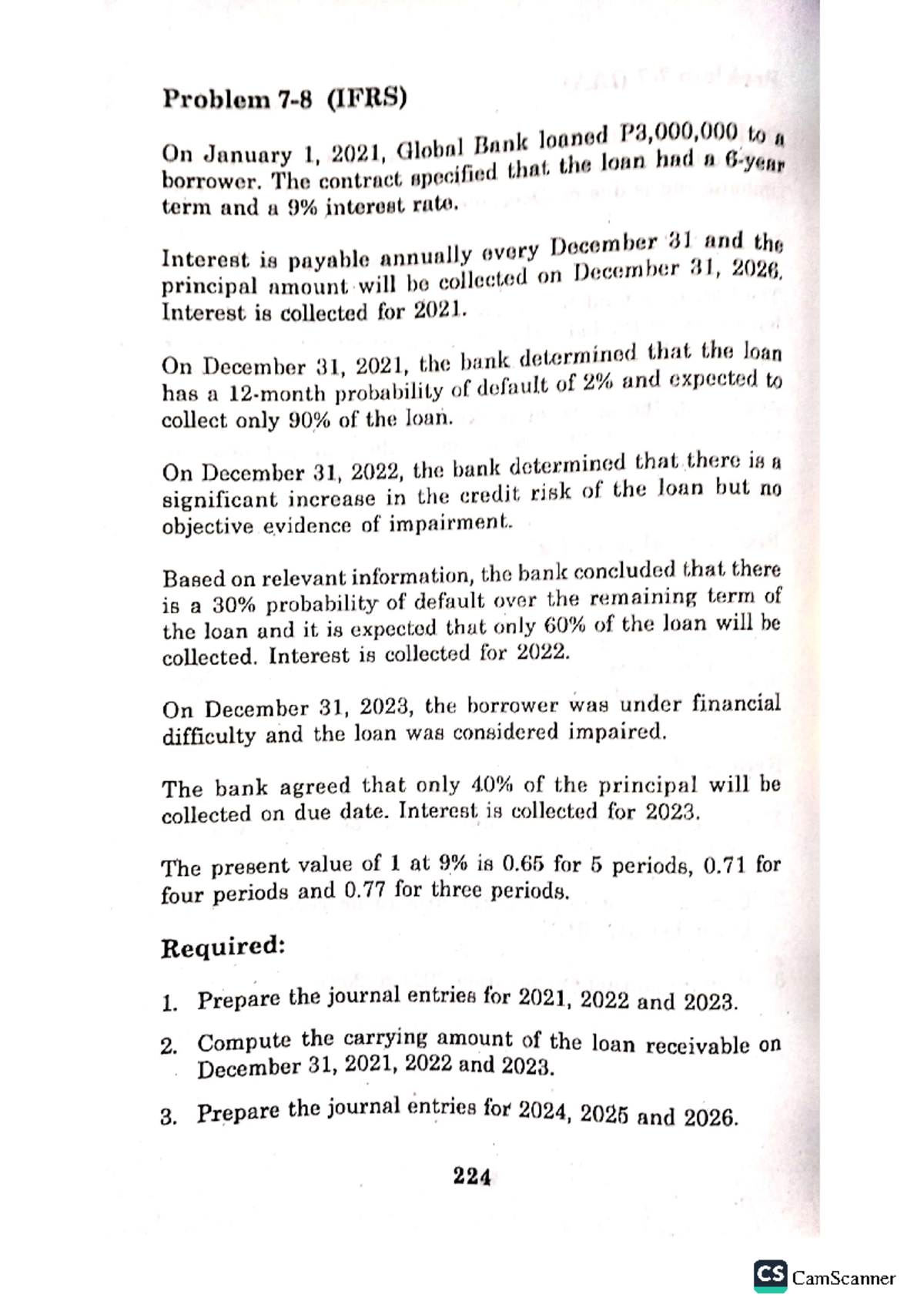 Problem 7 - Intermediate Accounting (Volume one) 2021 edition by: Valix ...