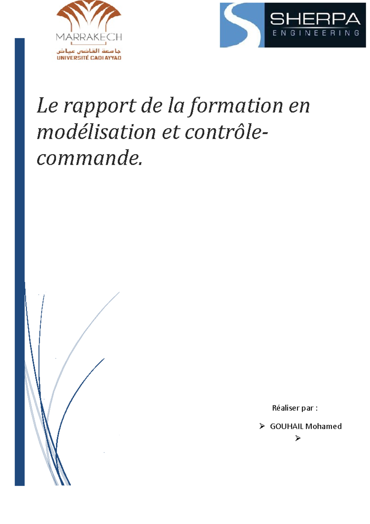 Travail de groupe - Réaliser par : GOUHAIL Mohamed Le rapport de la ...