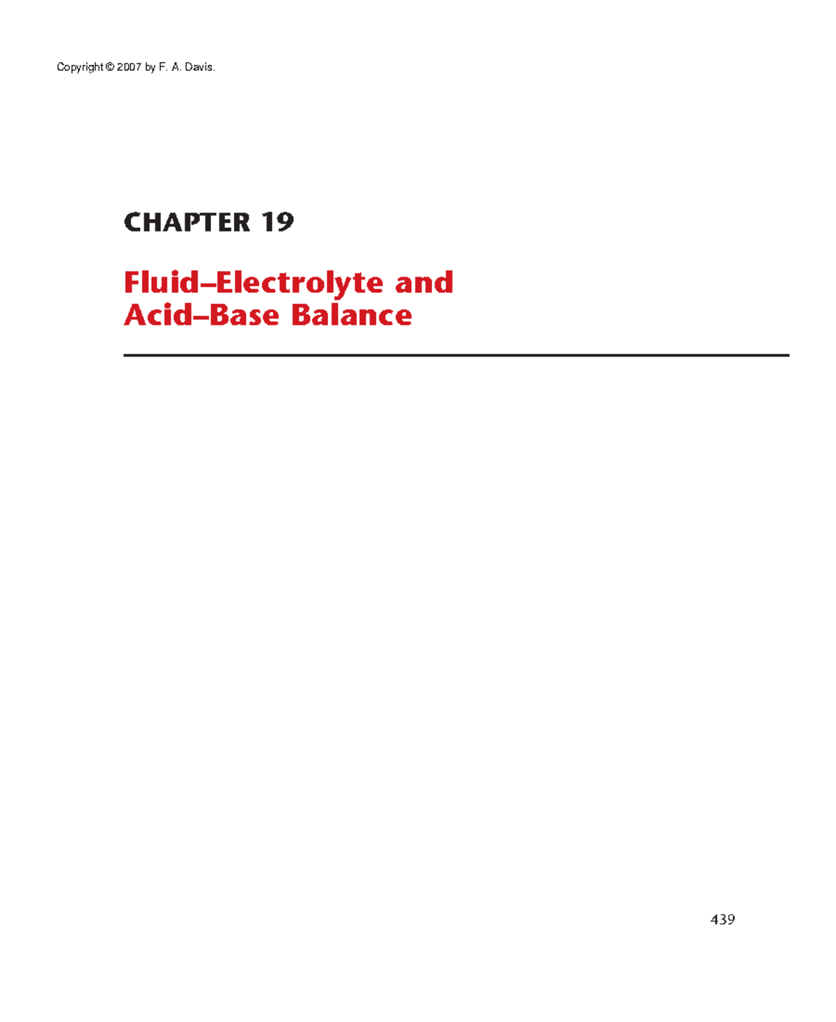 Mammalian Anatomy And Physiology (43) - CHAPTER 19 Fluid–Electrolyte ...