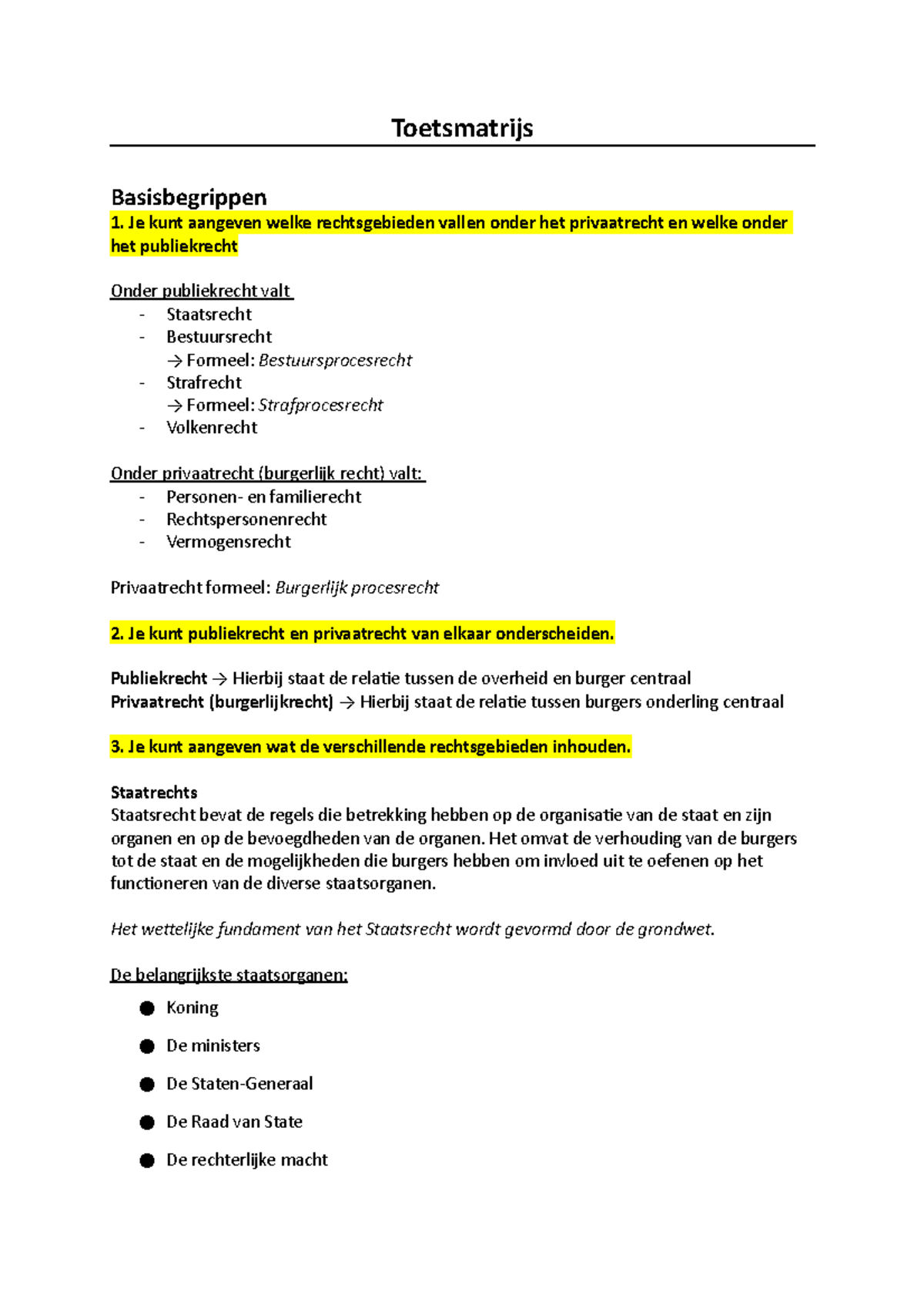 Toetsmatrijs uitwerking - Toetsmatrijs Basisbegrippen Je kunt aangeven ...