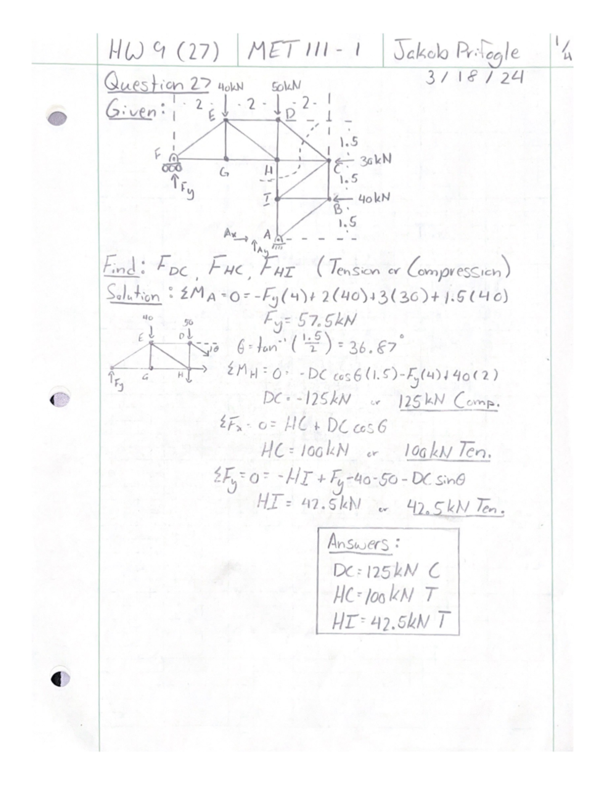 Jakob P - MET 111 HW 9 - MET 11100 - Studocu