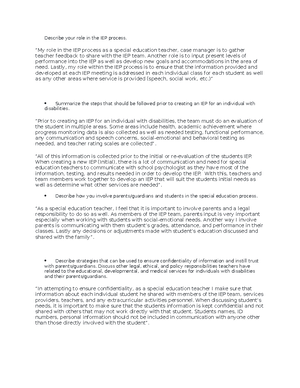 ELM500 readiness letter - READINESS FOR LEARNING LETTER 1 Readiness for ...