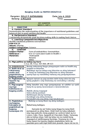 Grade 1- Pangngalan - none - GRADES 1 to 12 DAILY LESSON PLAN School ...