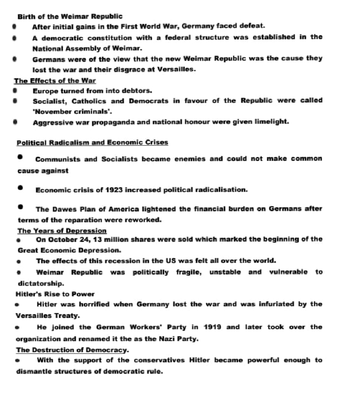 Nazism and the rise of Hitler - ####### Birth of the Weimar Republic ...