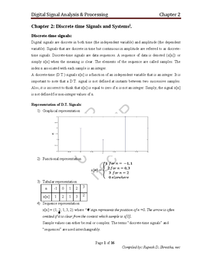 Chapter 4 Discrete Fourier Transform DFT - DSAP 017-CMP nec Chapter 4: Discrete Fourier ...