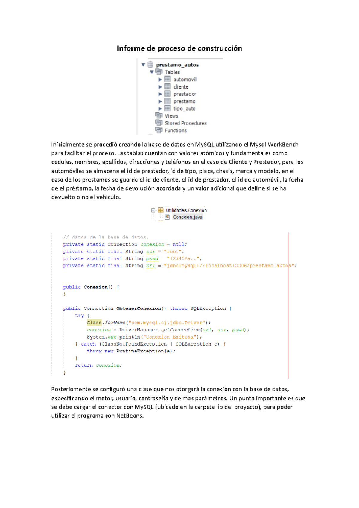 Informe de proceso de construcción - Informe de proceso de construcción ...
