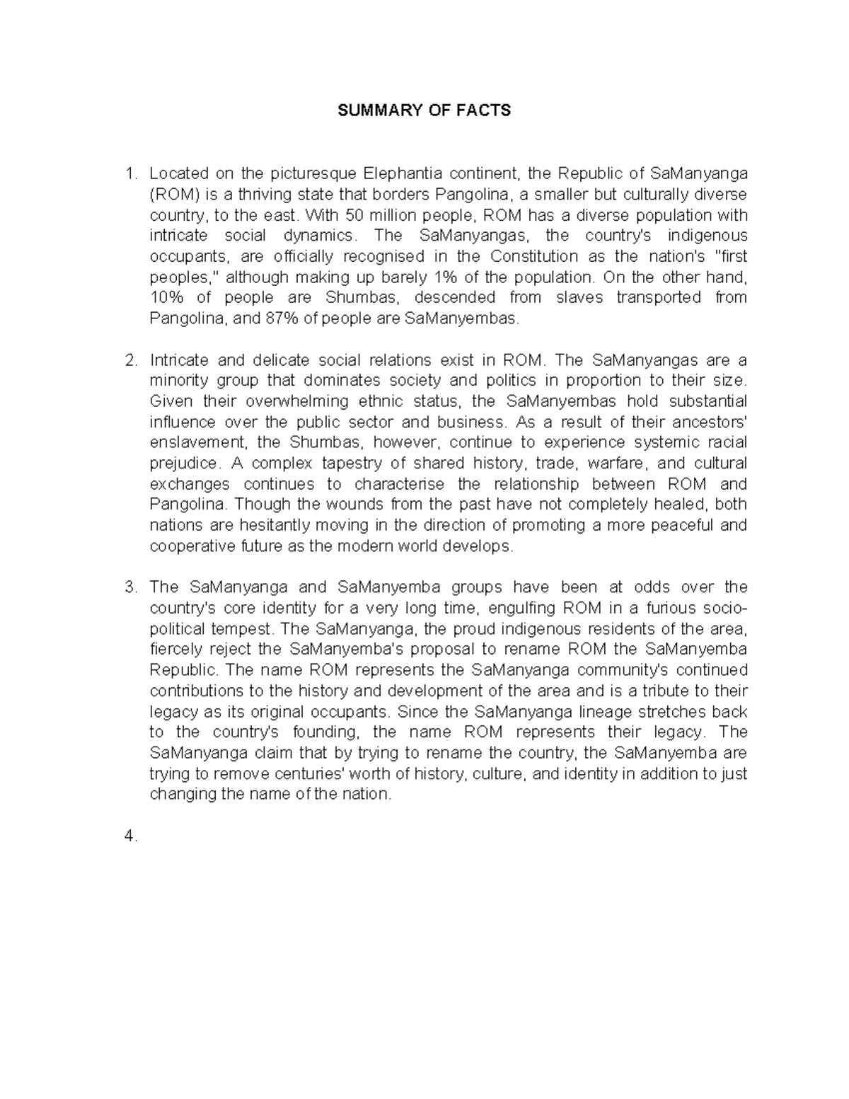 Summary OF Facts - THIS WILL HELP FOR EXAM PREPS - SUMMARY OF FACTS ...