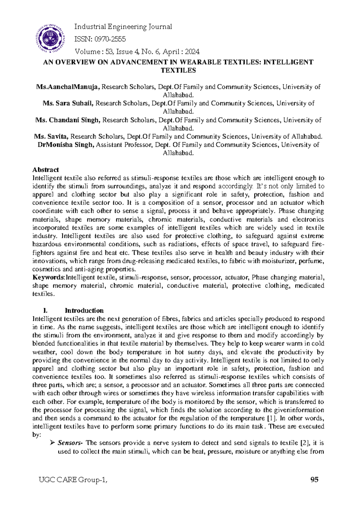 16 - refefernce papers - Industrial Engineering Journal ISSN: 0970 ...
