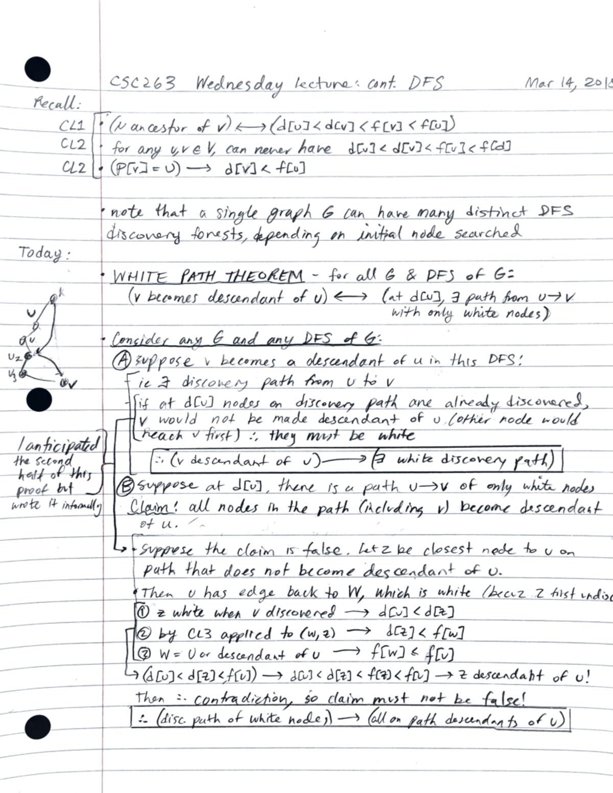 03-14-2018 handwritten - CSC236 - Studocu