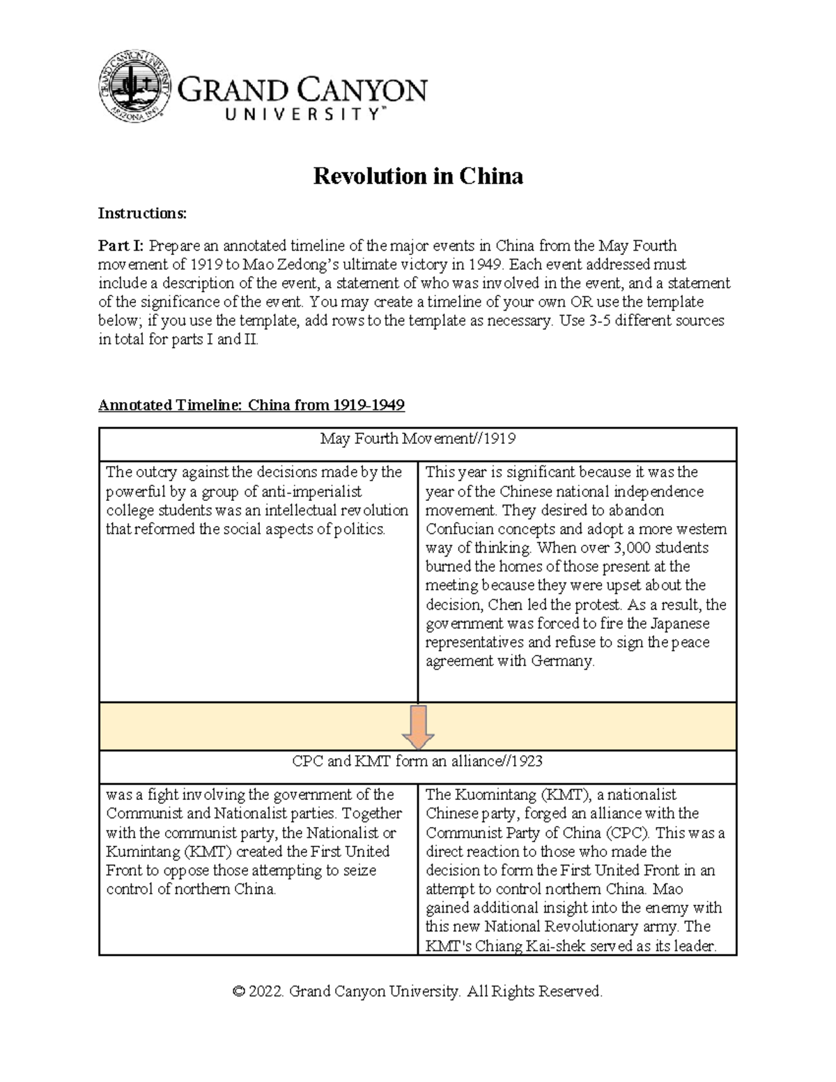HIS-350-Revolutionin China complete - Revolution in China Instructions ...
