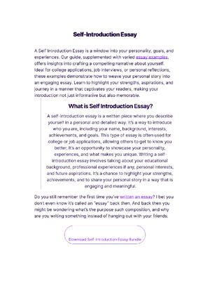 Internship Self Reflection Essay - Examples from Reflection Essays ...