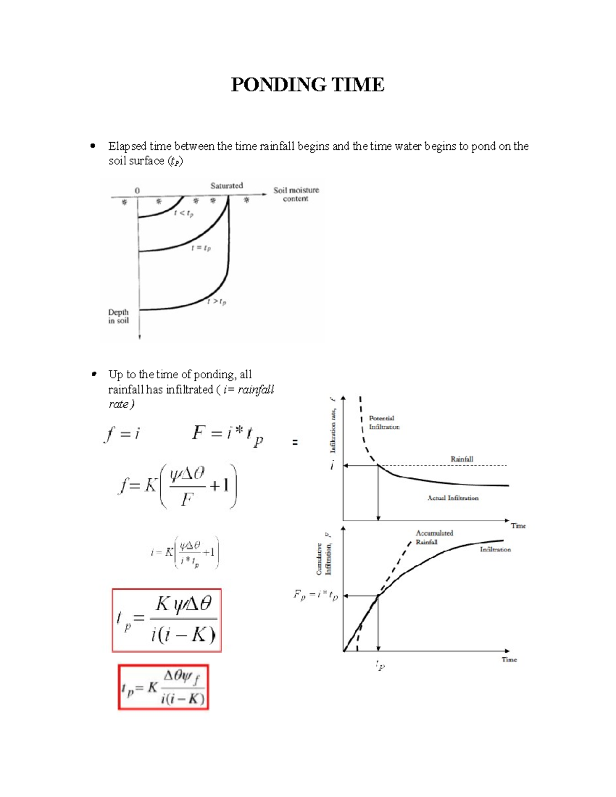 Ponding TIME Final 3 Problems - BS Civil Engineering - PONDING TIME ...