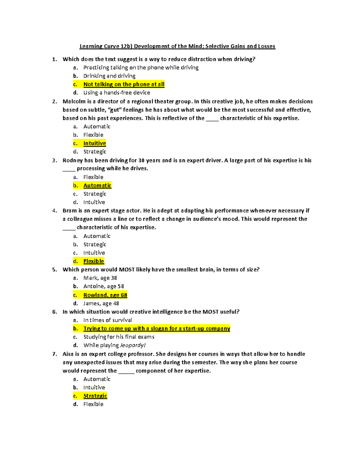 PSYC244-Learning Curve 12b Development Of The Mind - Learning Curve 12b ...