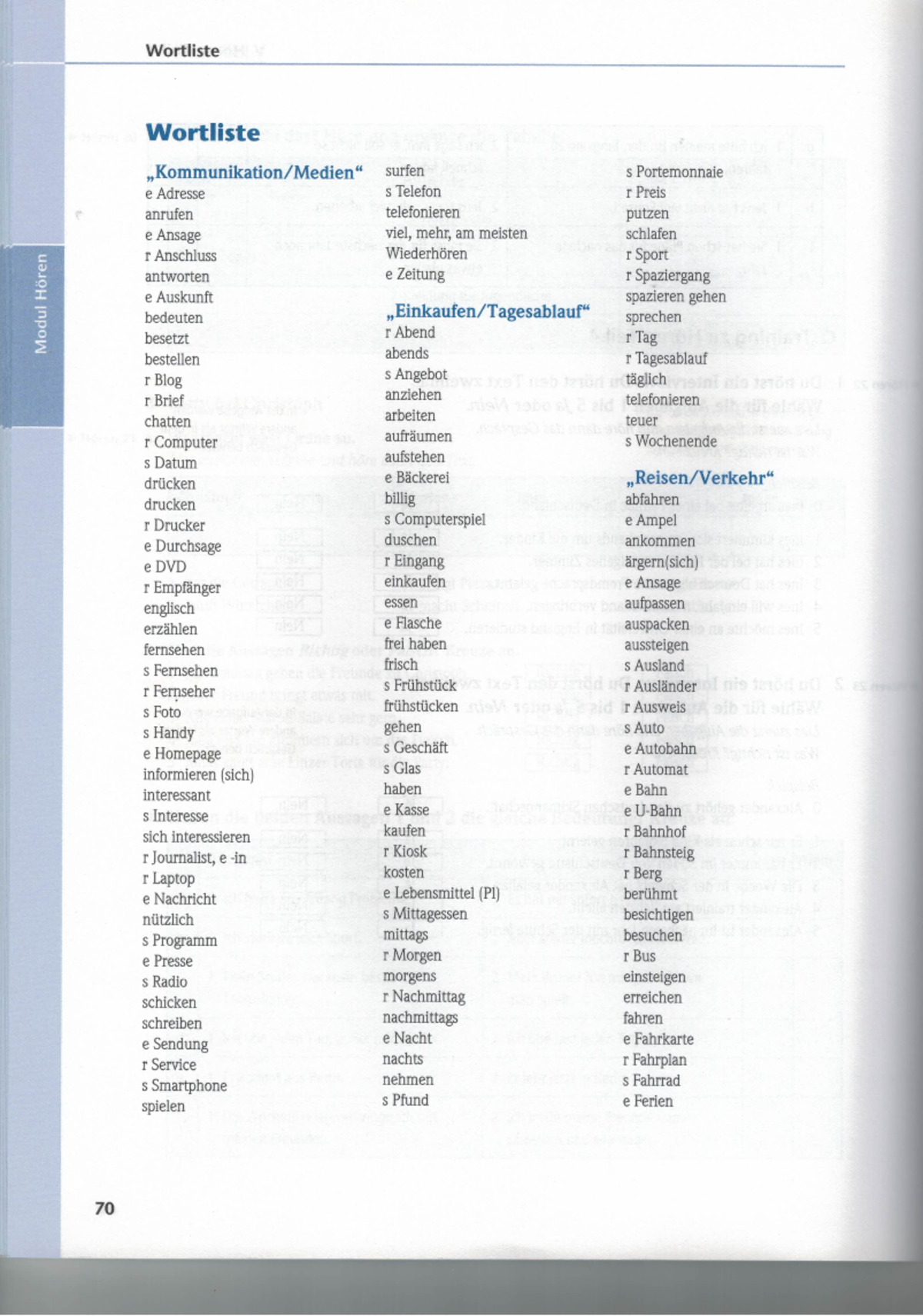 A2- Aleman- Vocabulario - Alemán - Studocu