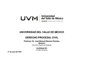 A5 Eq9 - Derecho Sucesorio - Actividad 5. Proyecto Integrador etapa 2. Samuel Gerardo Muñoz ...