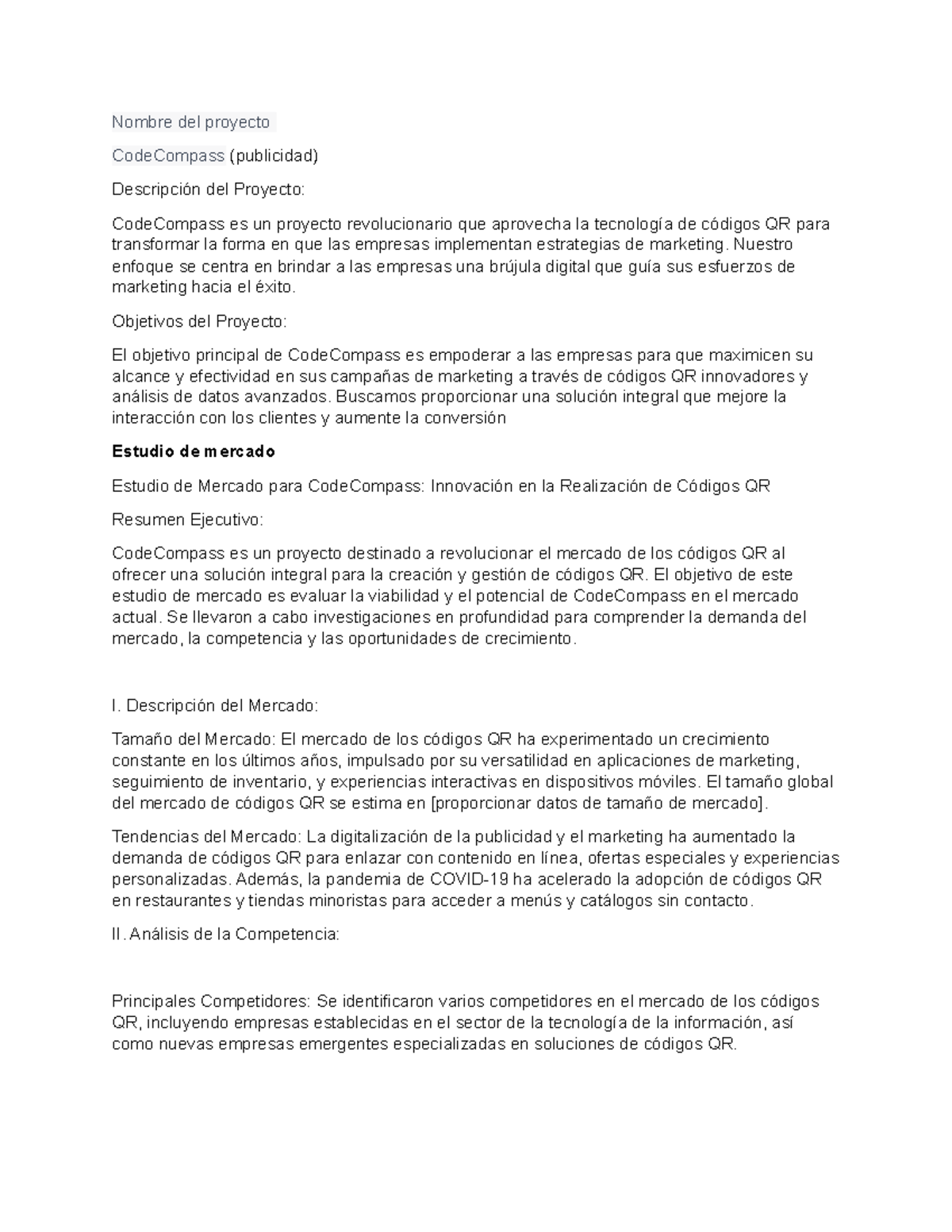 Code Compass Innovación en la Realización de Códigos QR - Nombre del ...