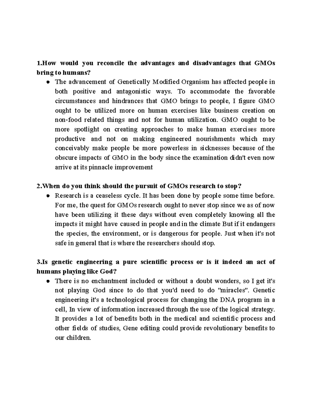 LectureNotesSTS - 1 would you reconcile the advantages and ...
