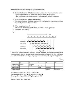 T2CSA - Tutorial answers for T2 WIA1003 - Computer System Architecture ...