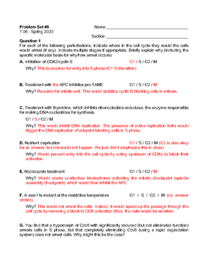 Questions on Problem Set 7 - 1 Problem Set #7 Name ...