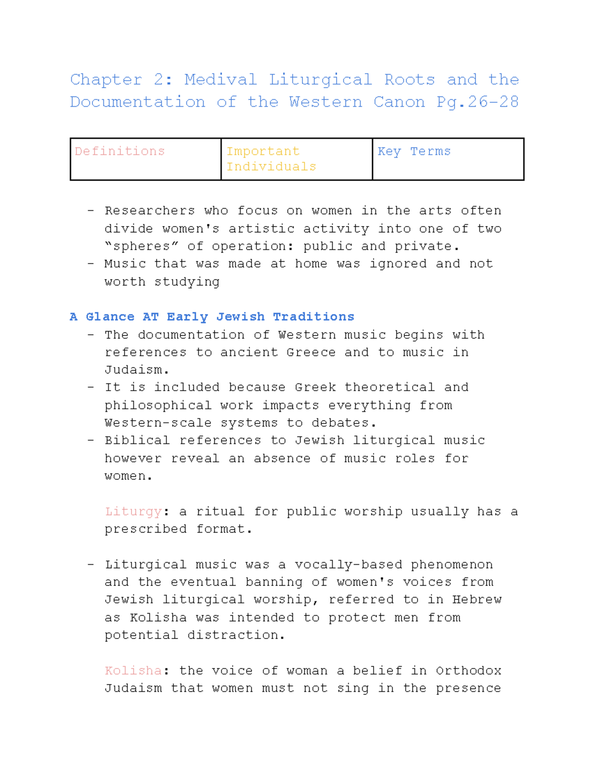 Chapter 2 Medival Liturgical Roots and the Documentation of the Western ...