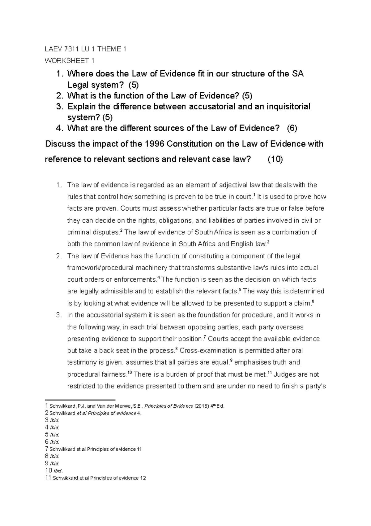 Final worksheet LU1 - woorksheet of LU1 with questions - LAEV 7311 LU 1 ...