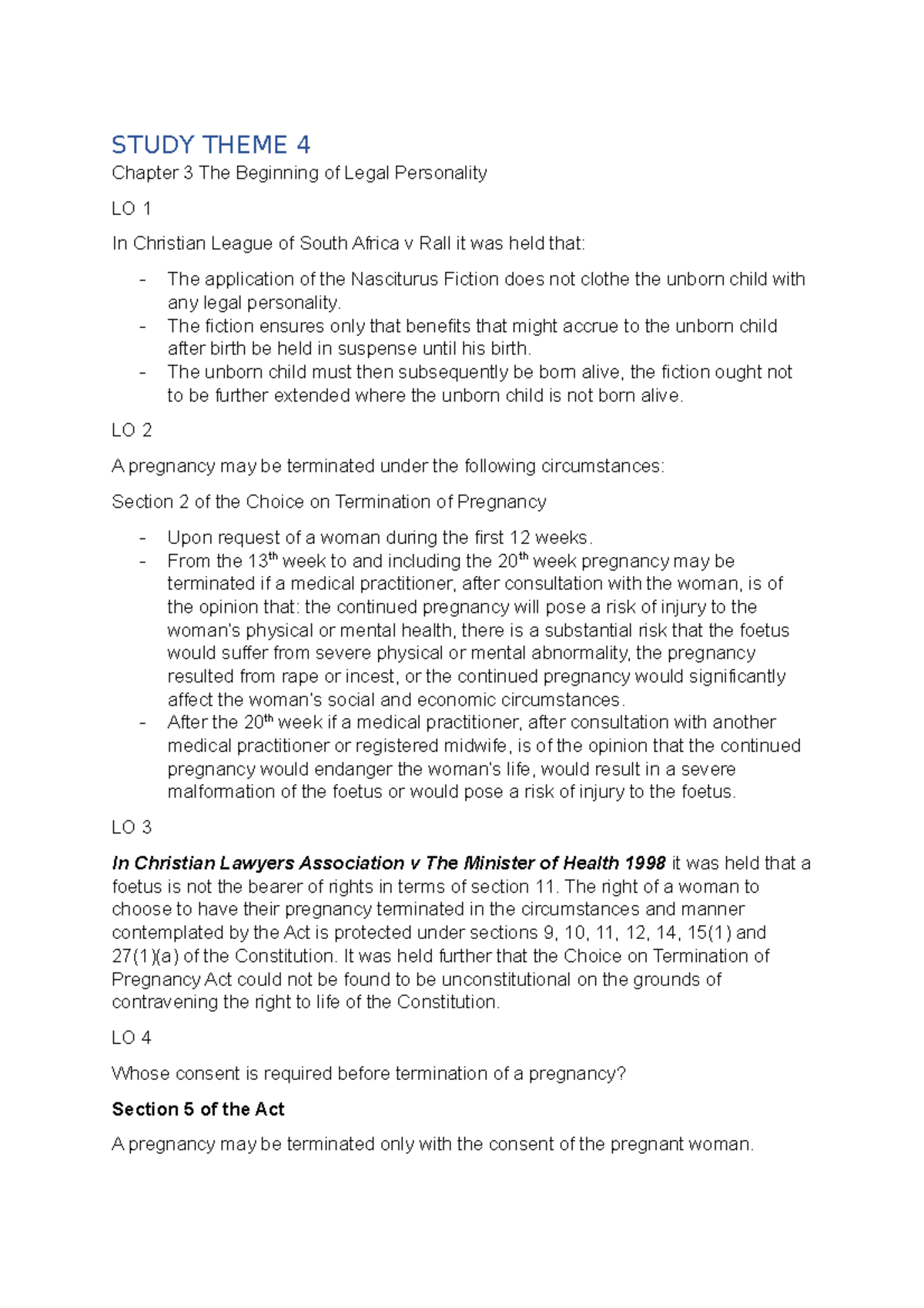 Semester Test Preparation - STUDY THEME 4 Chapter 3 The Beginning of ...