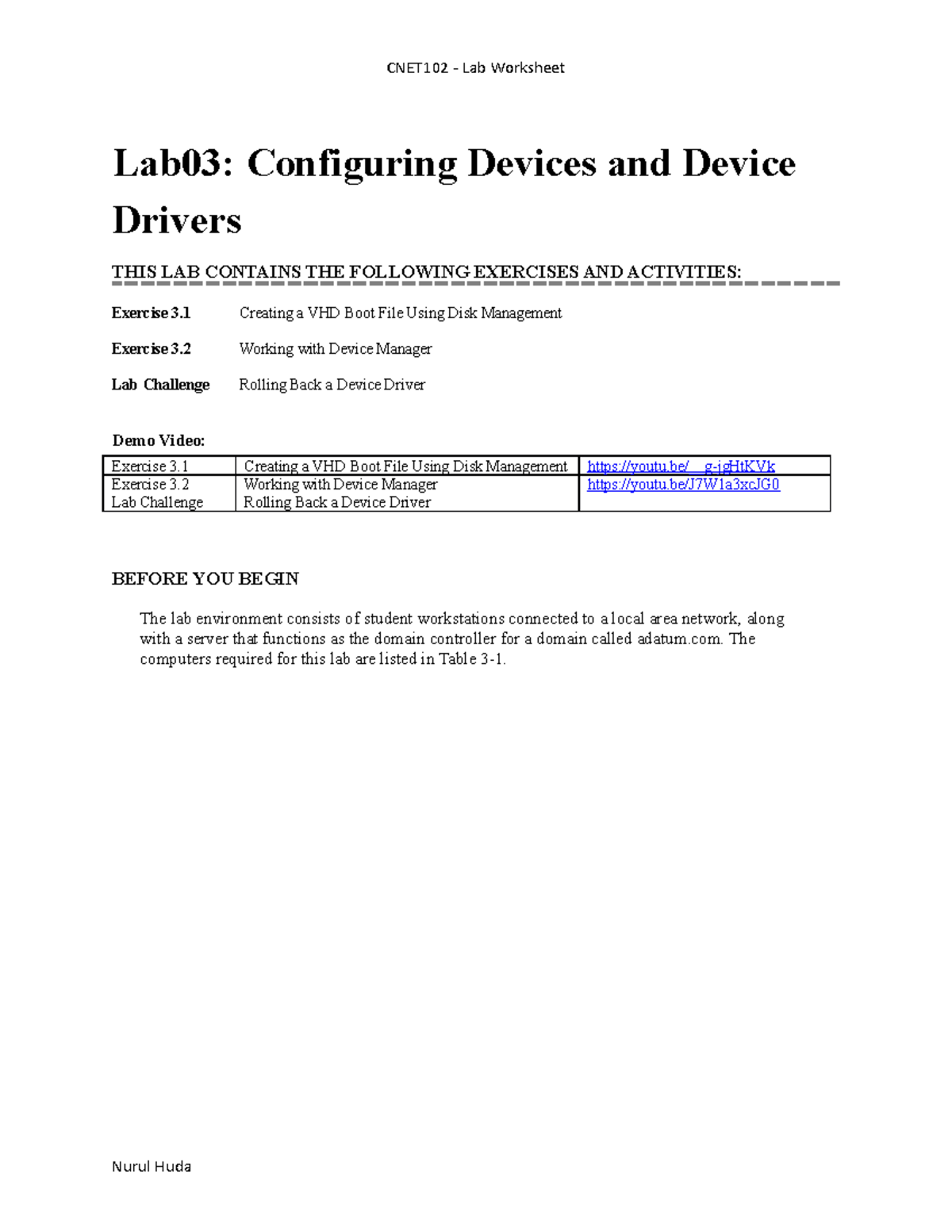 Lab03 Configuring Devices And Device Drivers Lab03 Configuring Devices And Device Drivers