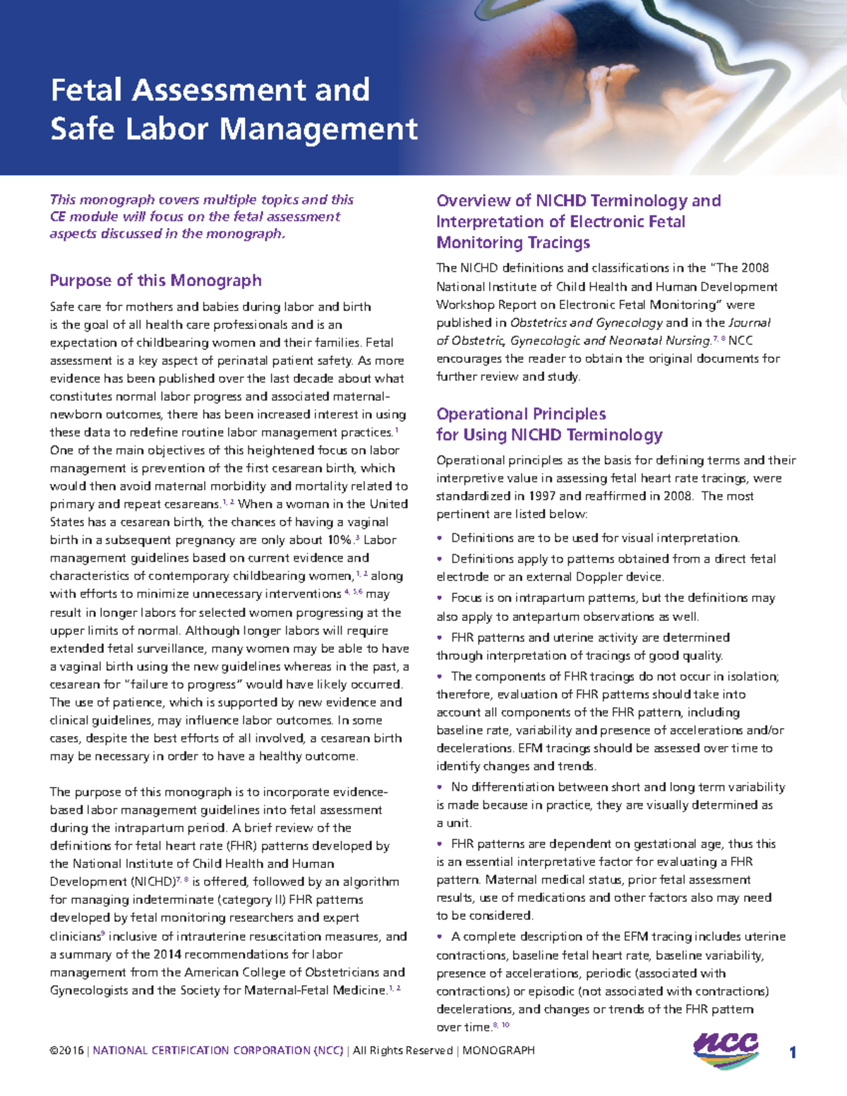 Heart rate variability Monograph CE Version - Fetal Assessment and Safe ...