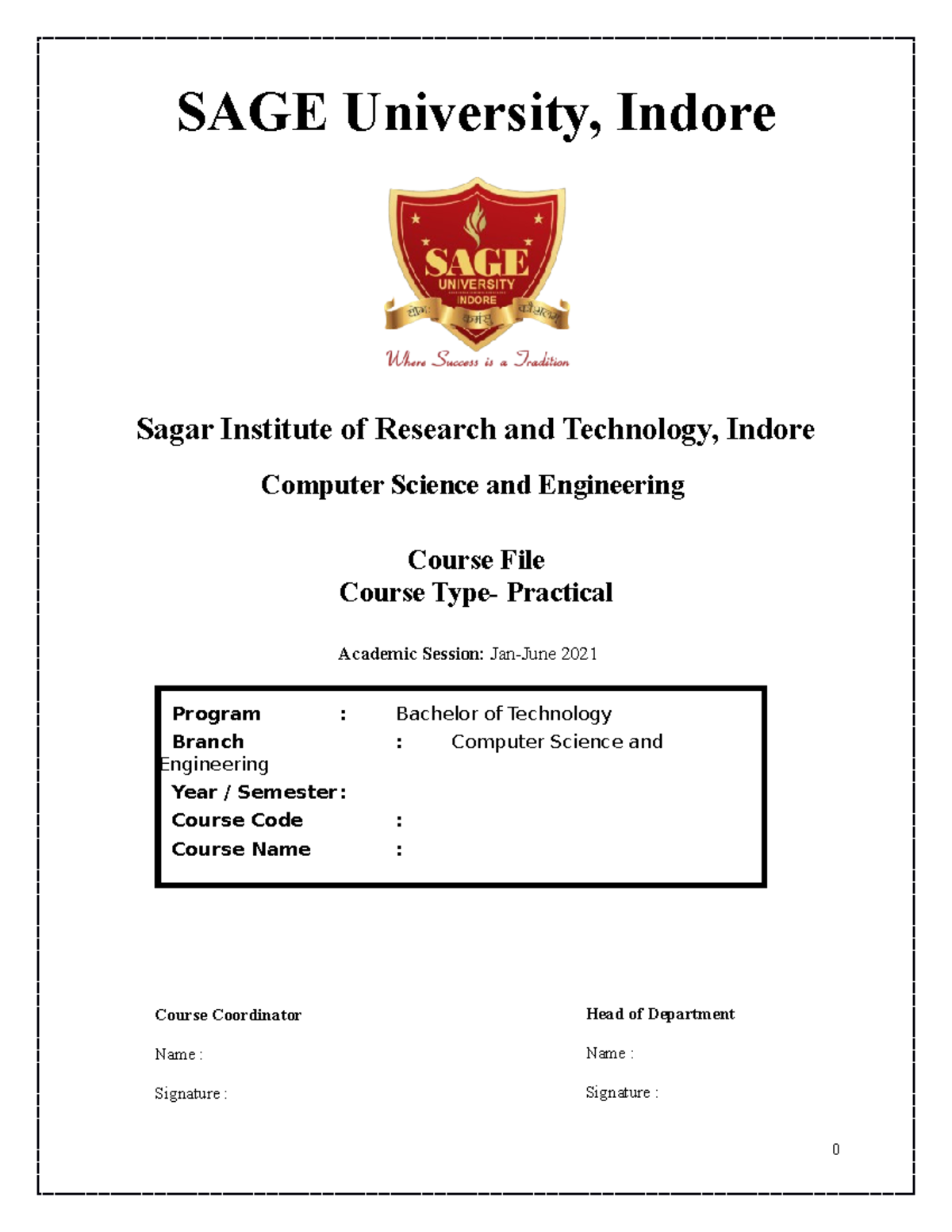 LEAP Structure Practical - SAGE University, Indore Sagar Institute of ...