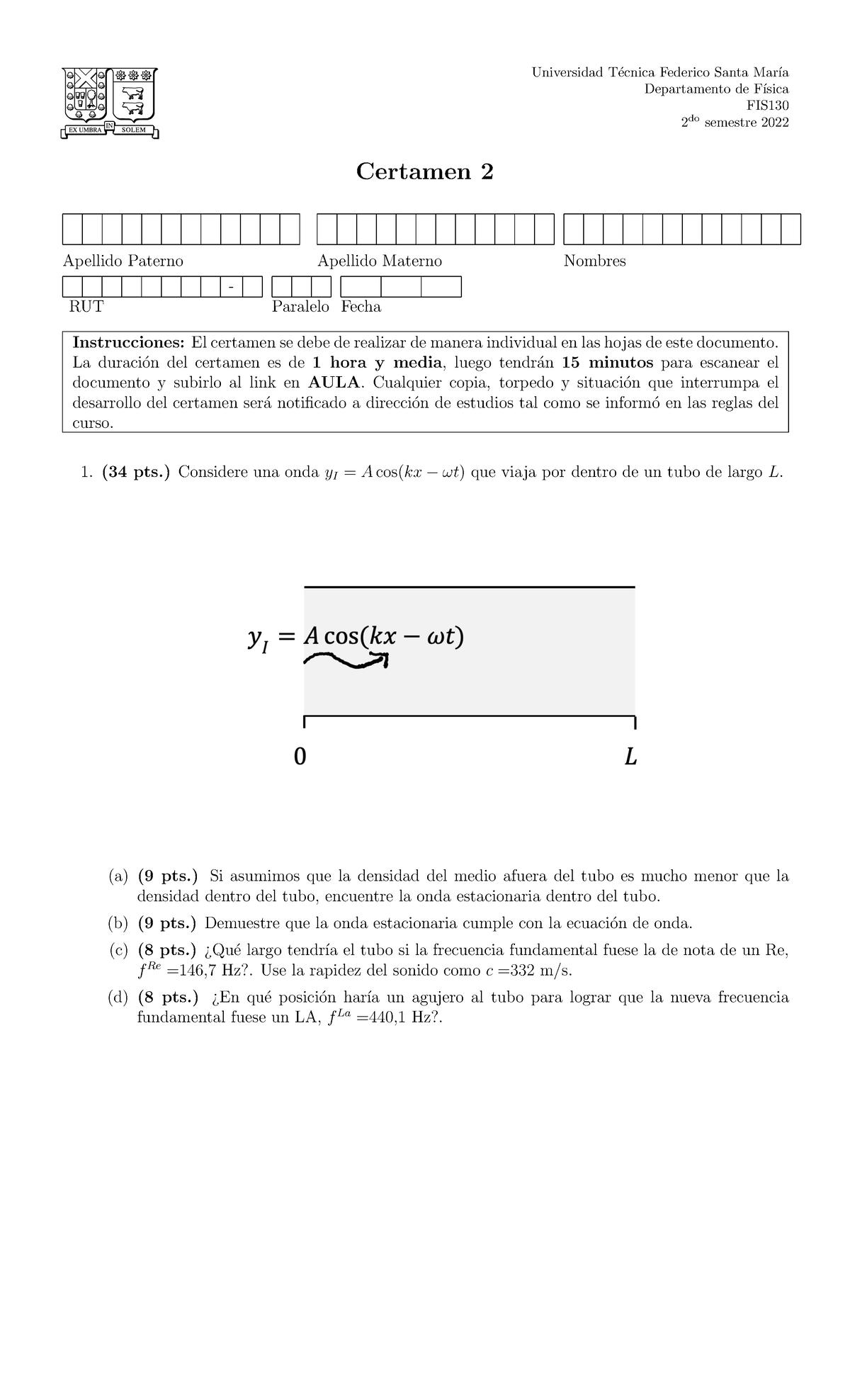 C2 2022s2 - SDFGSDF - Universidad T ́ecnica Federico Santa Mar ́ıa ...