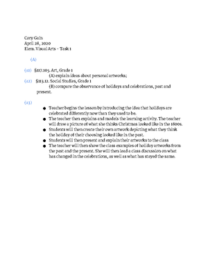 Task 1 - Complete Task 1 for C105 - Michael McDowell Student ...