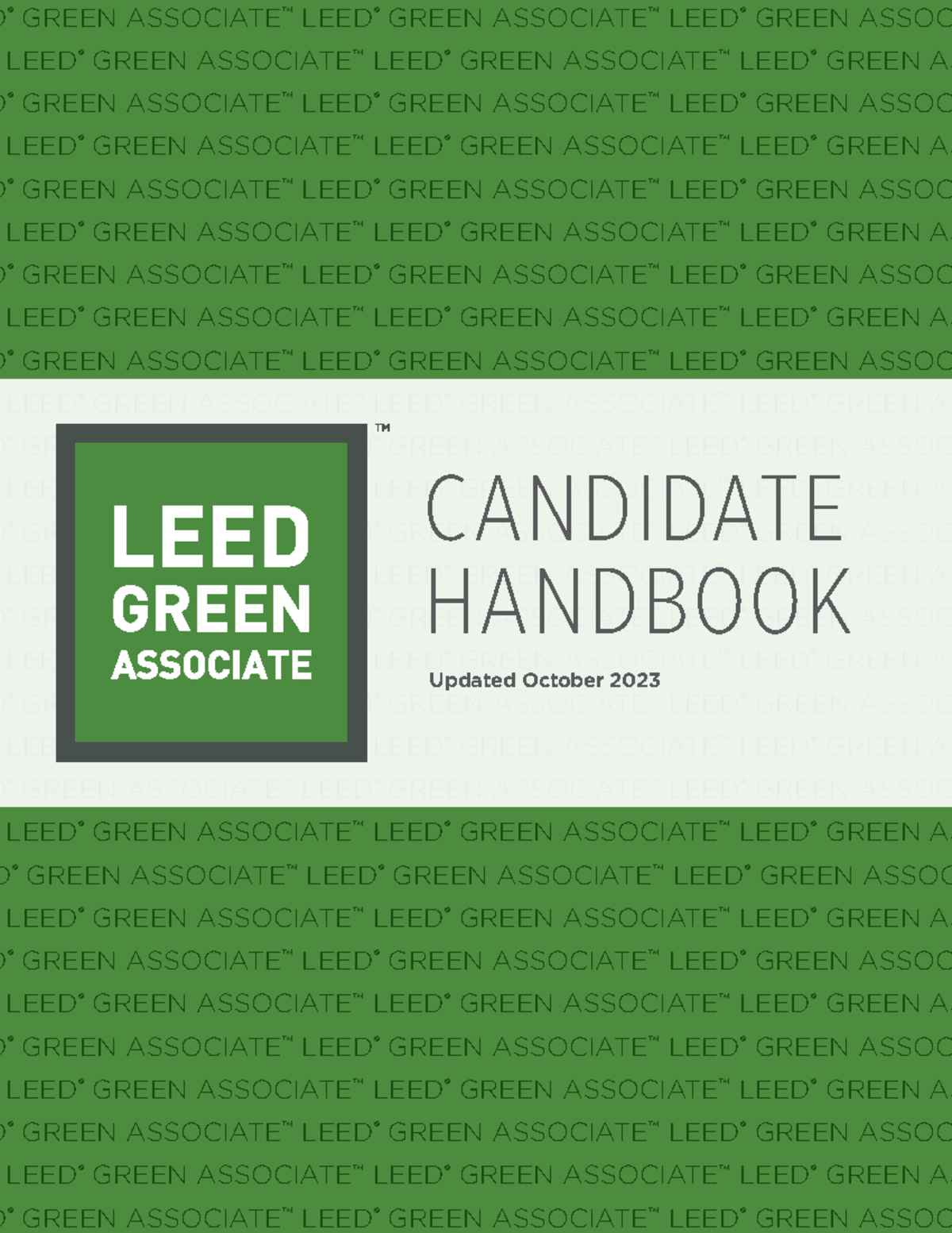 LEED Green Associate Handbook 2023 - ® GREEN ASSOCIATE ™ LEED ® GREEN ...