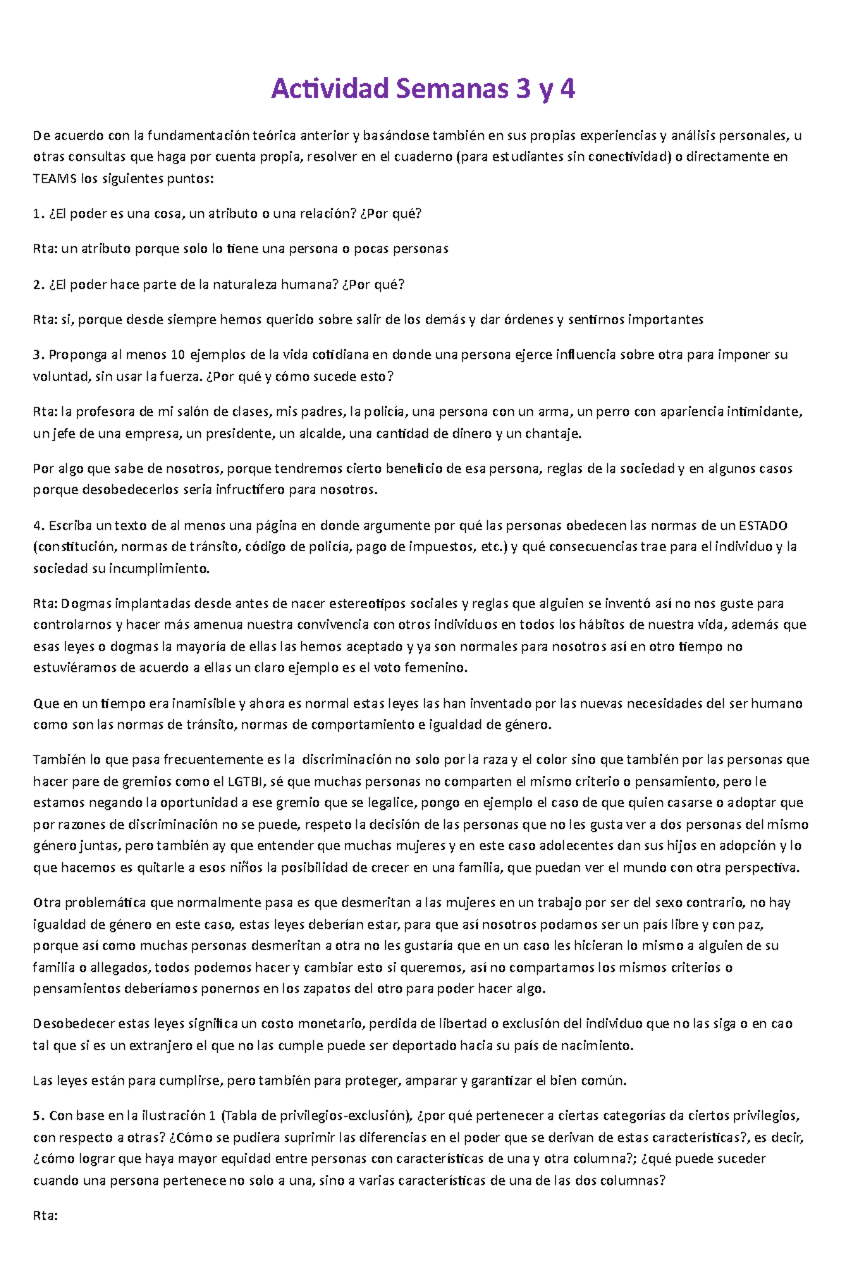 Politica 10 01-Infante Avila Maria Jose - Actividad Semanas 3 y 4 De acuerdo con la ...