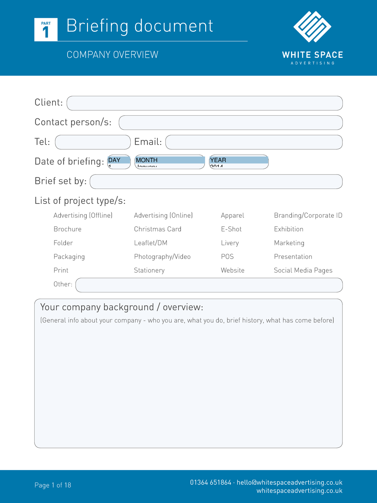 White Space Creative Brief Template - Saigon University - Studocu