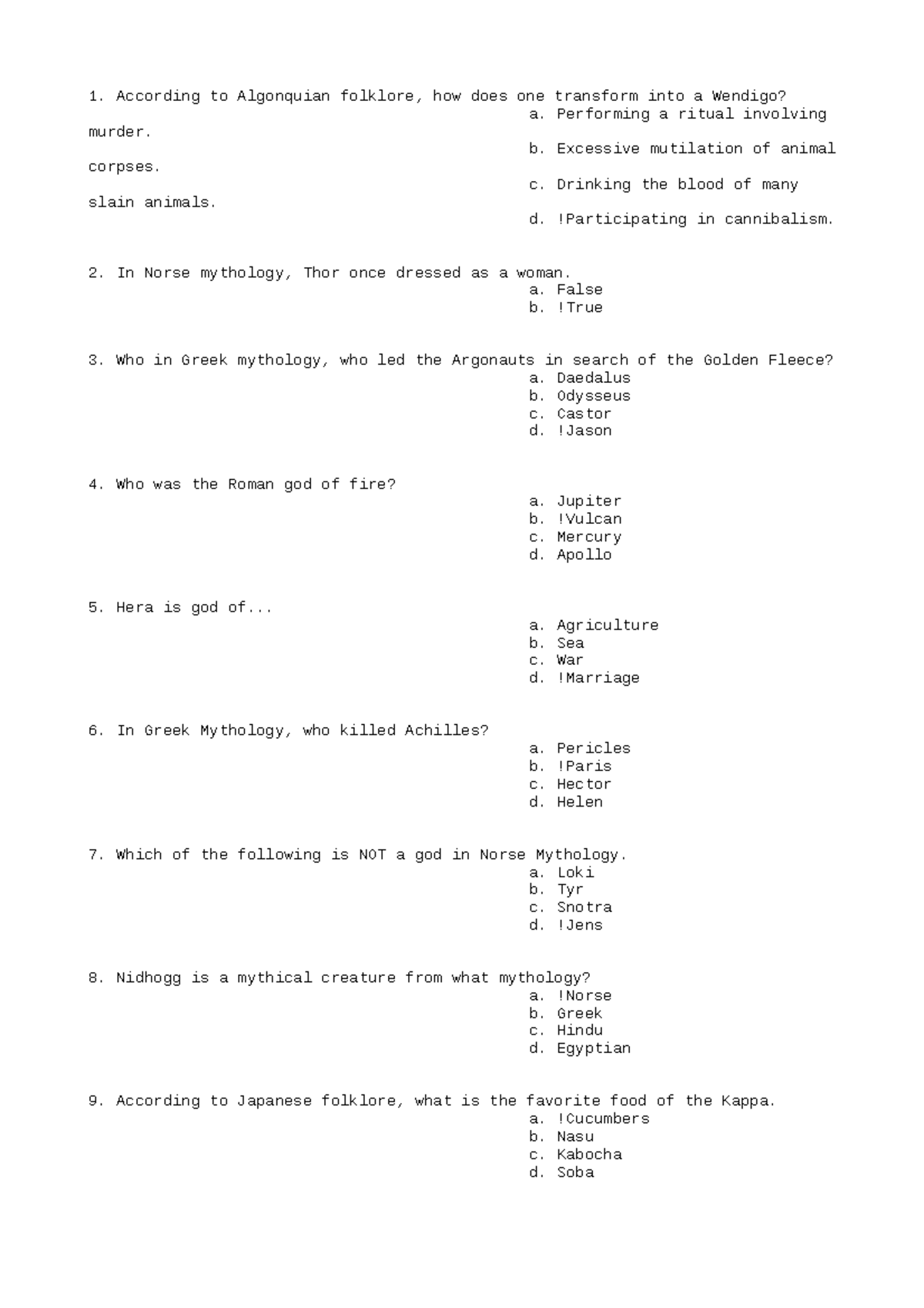 ENGL108 Answers 1 - N/A - According to Algonquian folklore, how does ...