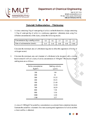 Chemical Plant III Assignment 1-2023 (004) - Department of Chemical ...