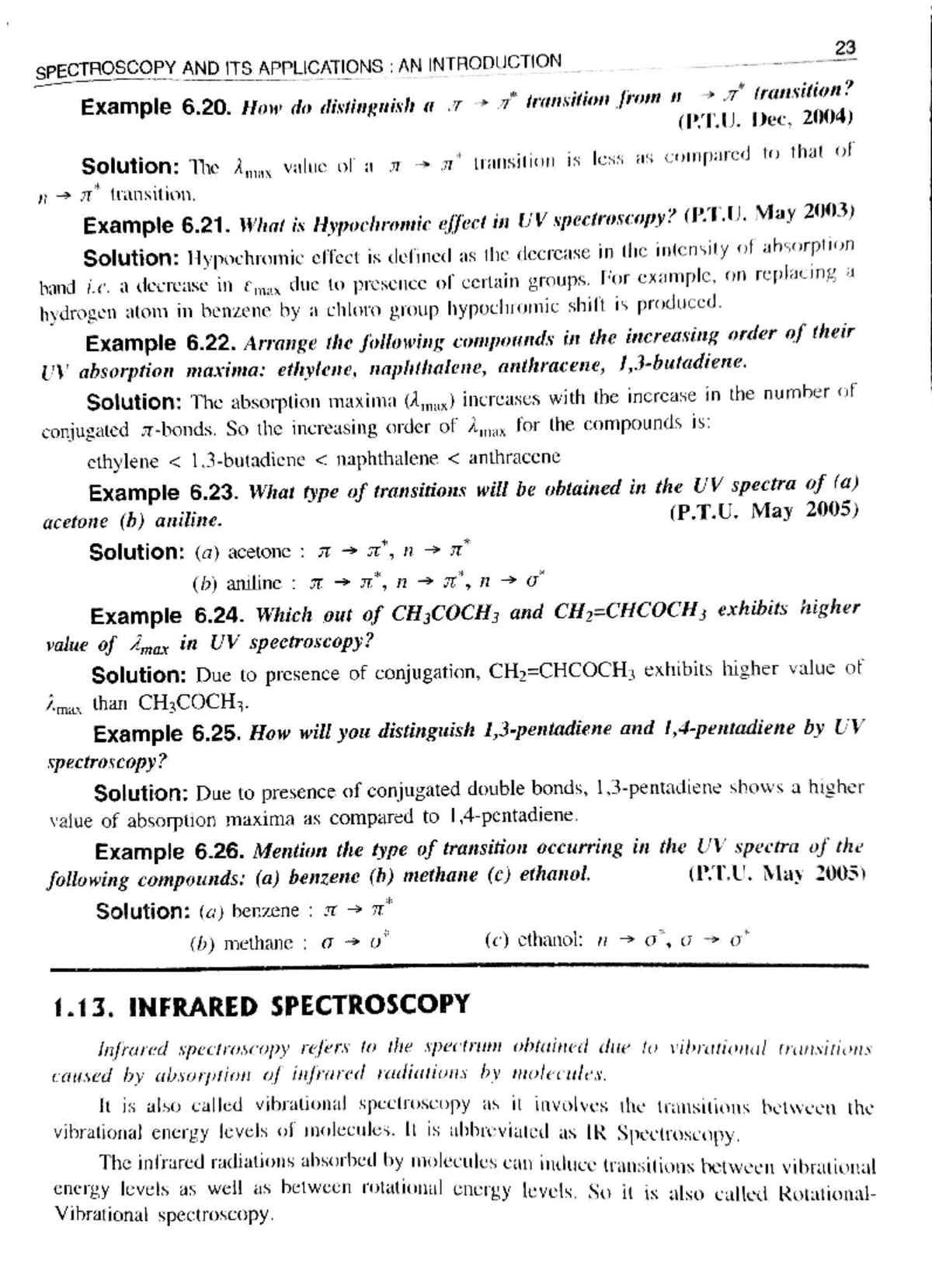 IR Spectroscopy - Chemistry - Physics/Chemistry - Studocu