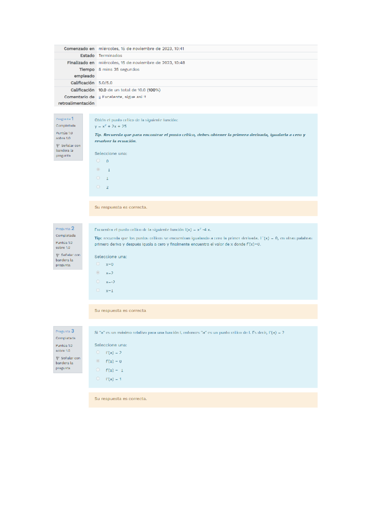 calculo diferencial e integral - Examen Semana 4 - Studocu