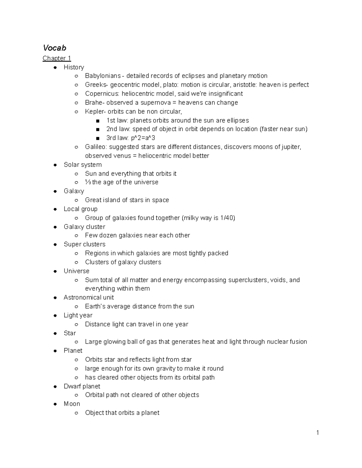 Astro 101 midterm - Vocab Chapter 1 History Babylonians - detailed ...