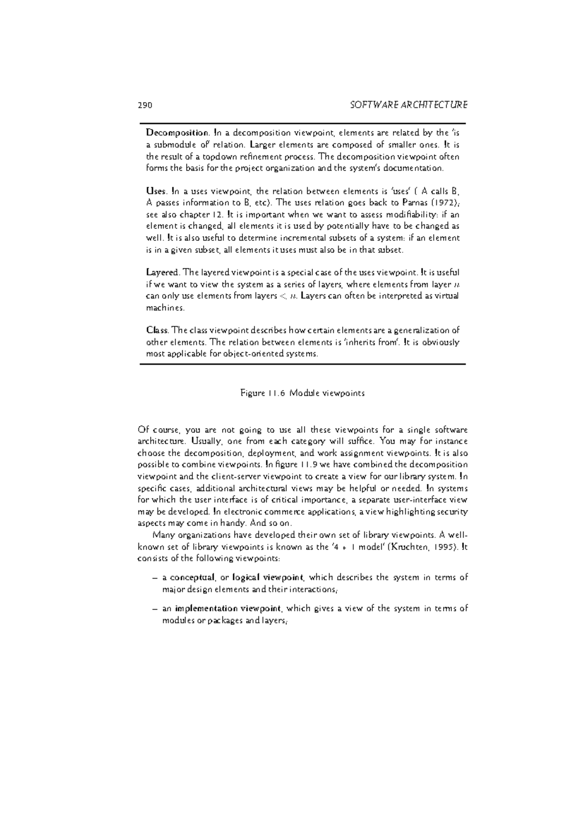 Software Engineering Lecture Notes (73) - 290 SOFTWARE ARCHITECTURE ...