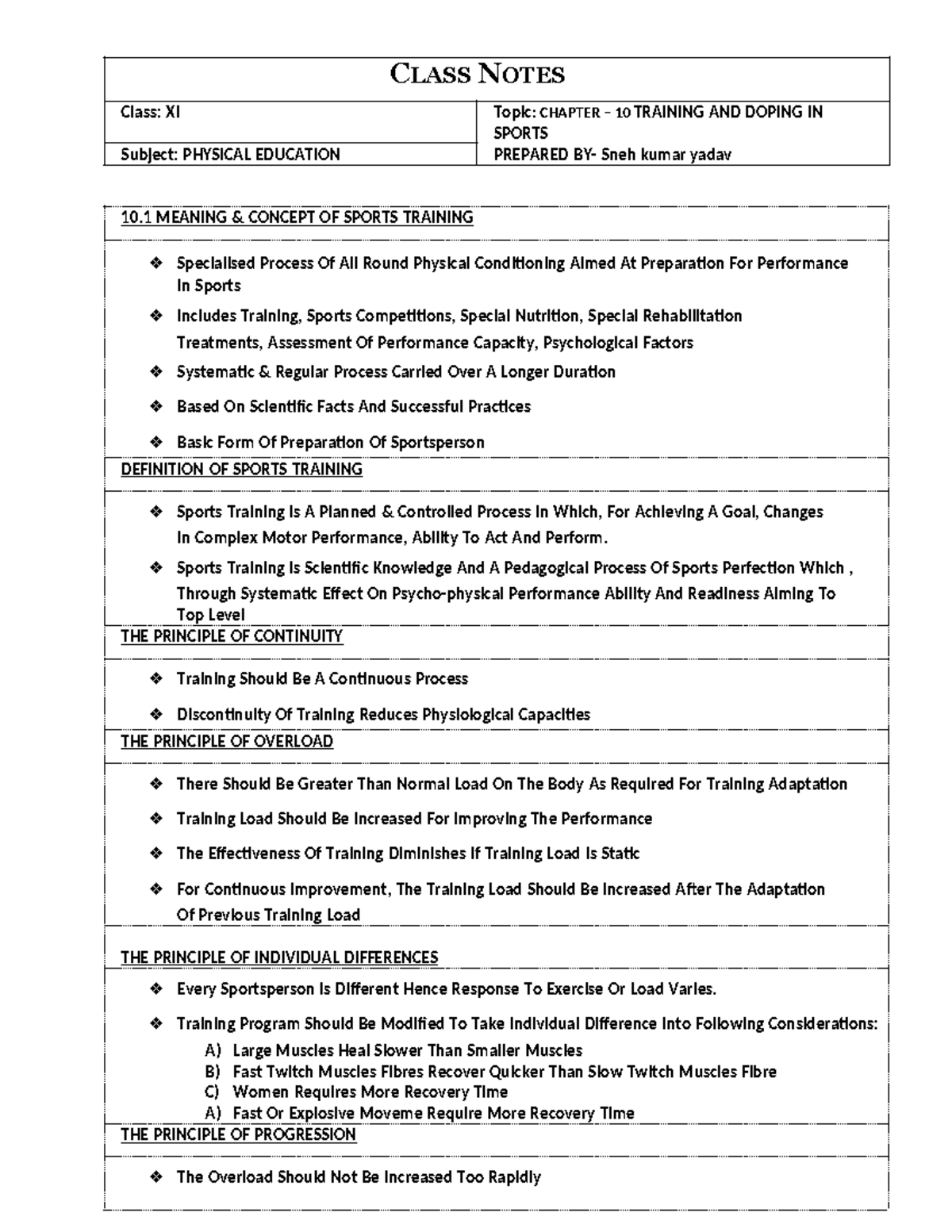 Temp b0f4ccb3 376a 44c5 a123 dcc3f22c6f30 - CLASS NOTES Class: XI Topic ...