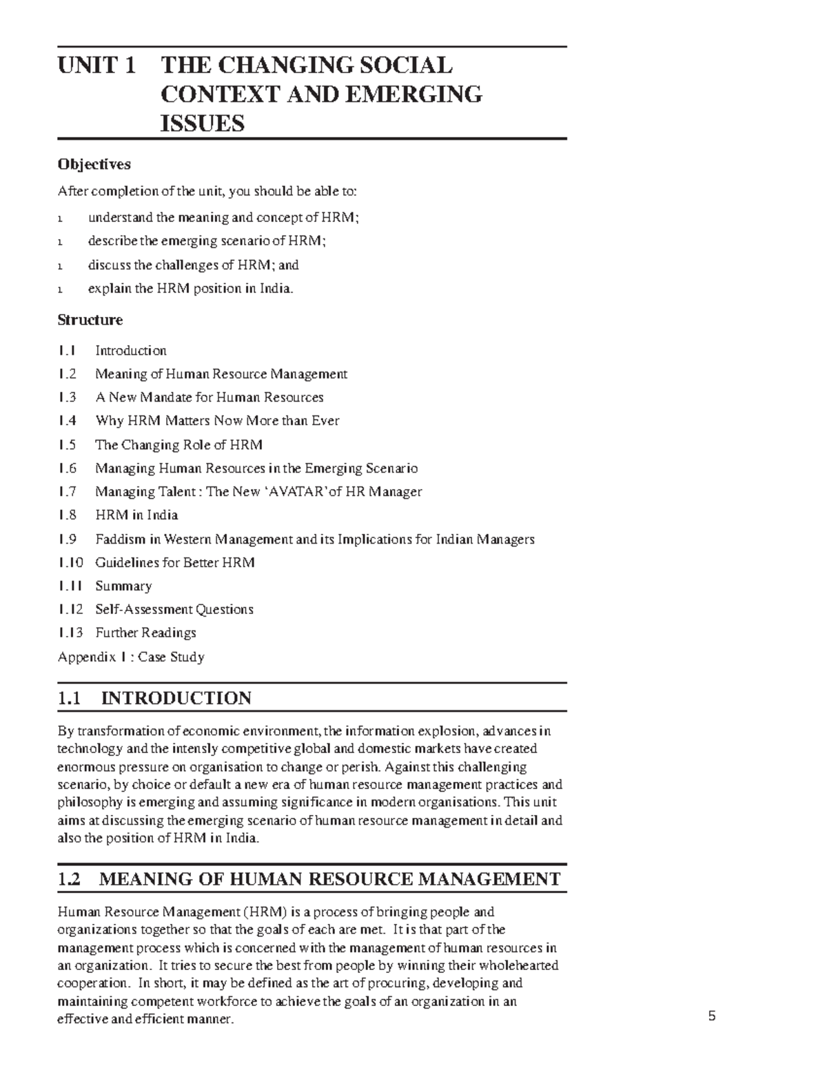 BBM 405-HRM-Unit 1 - understand the meaning and concept of HRM ...