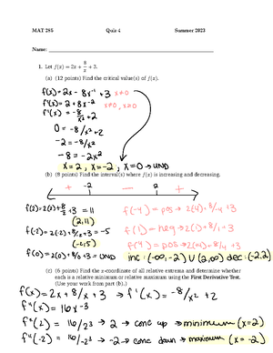 Chapter 7 Notes - MAT 285 Chapter 7 Notes Section 7: Antiderivatives ...
