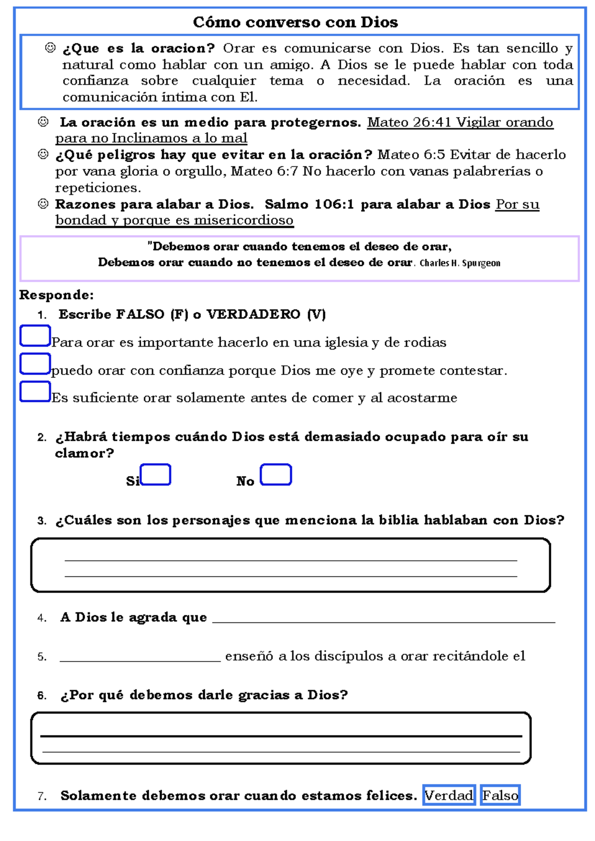 Ficha religion Cómo converso con Dios - Cómo converso con Dios ☺ ¿Que ...