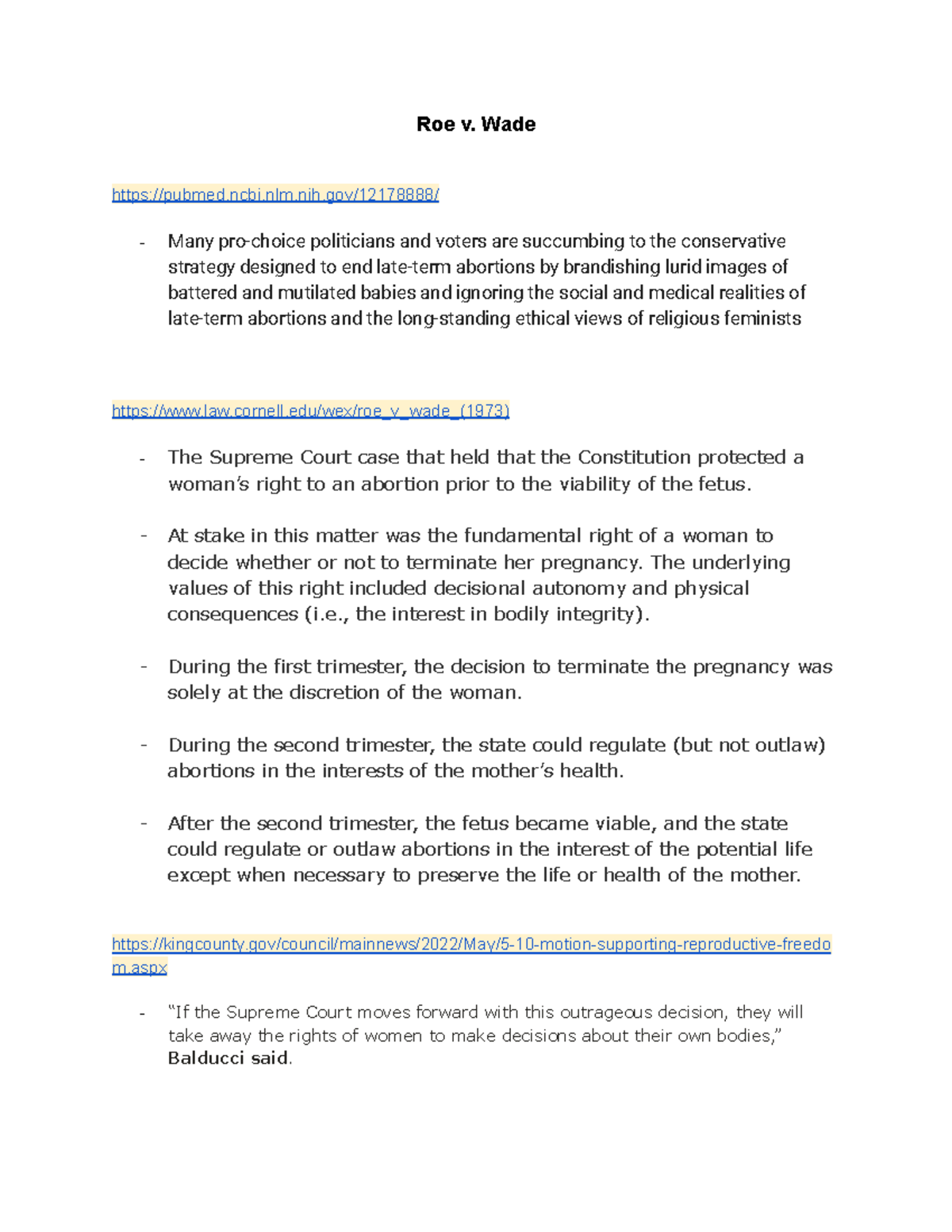 Political Meme - Roe v. Wade pubmed.ncbi.nlm.nih/12178888/ Many pro ...