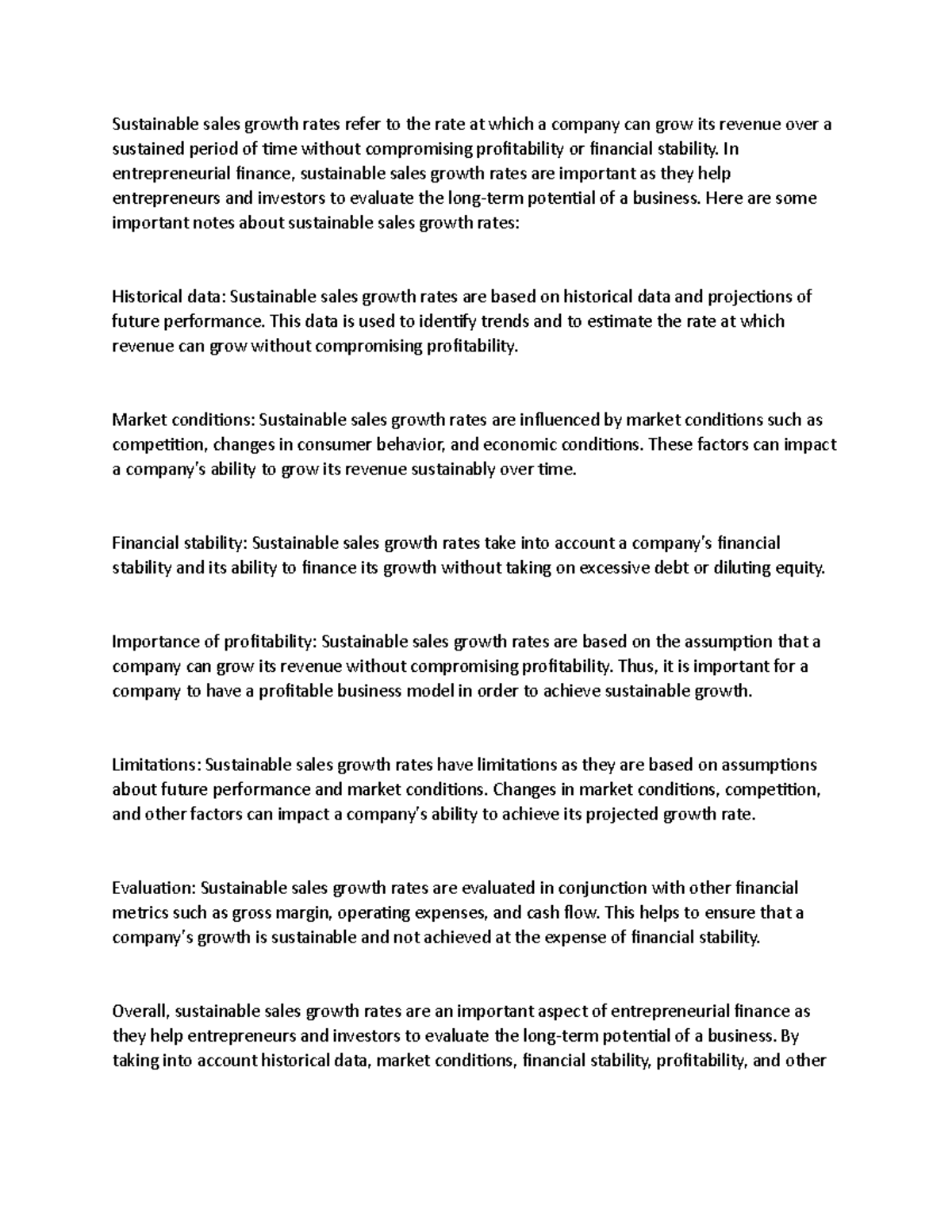 DD3 - Notes about Sustainable Sales Growth Rates and Projecting ...