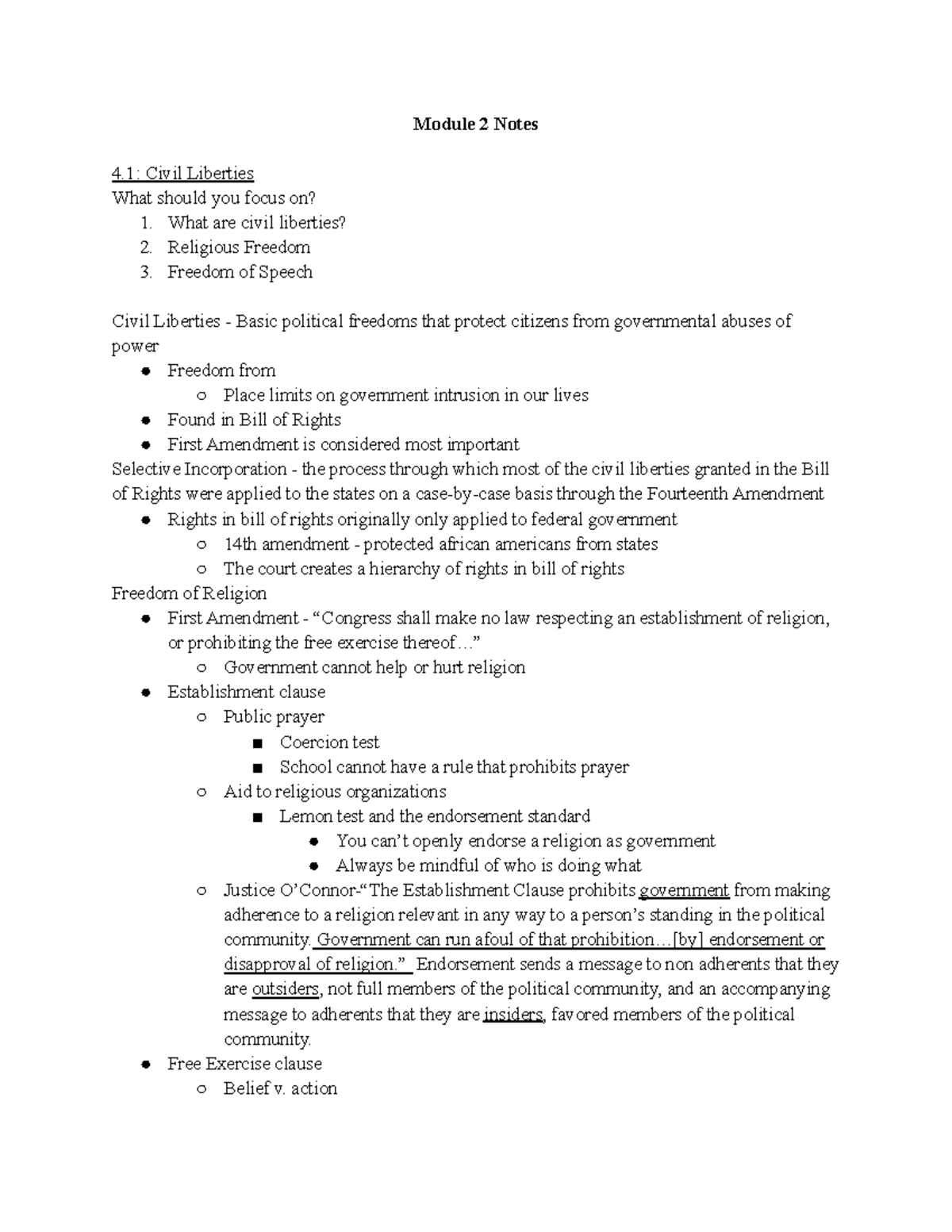 Module 2 Notes - Professor Cale Crammer Intersession '23 - Module 2 ...