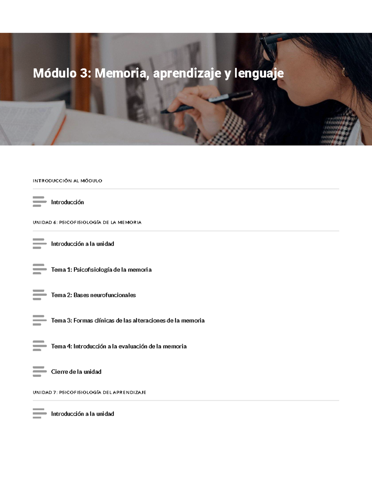 Fisio M3 - apunte - IN TR ODUCCIÓN AL MÓDULO UN IDAD 6: PSICOFISIOLOGÍA ...