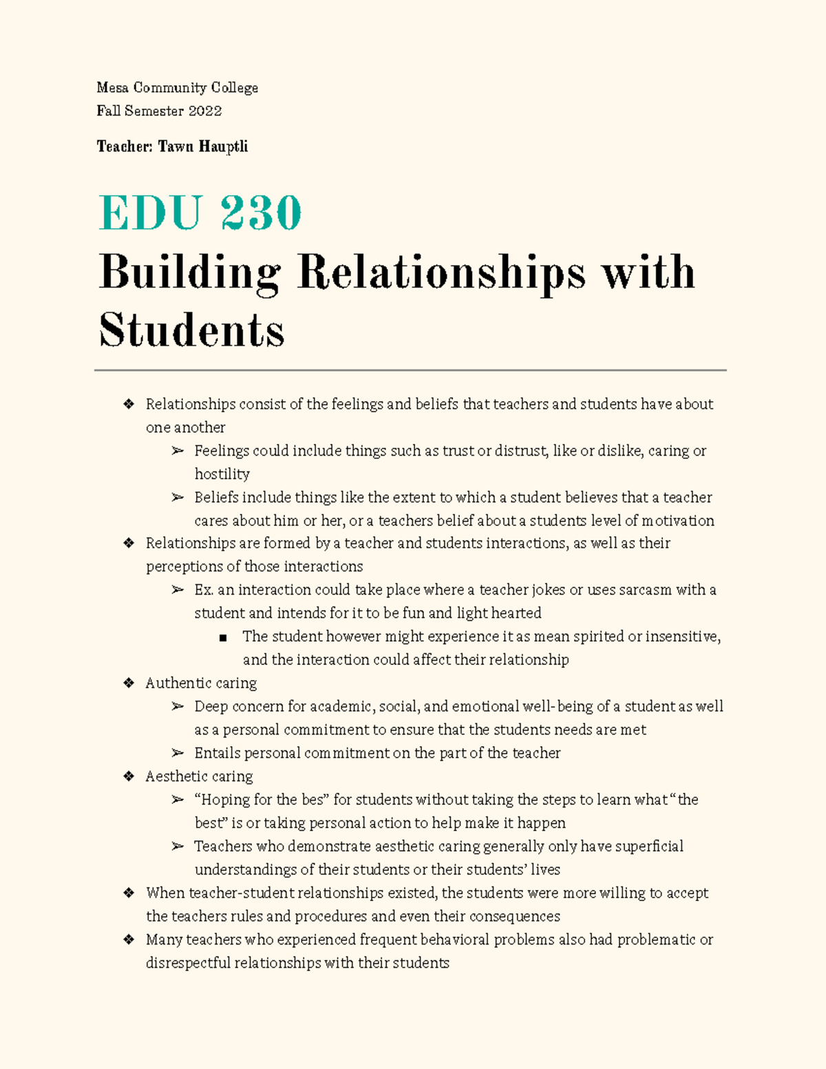 Inspire 2 - building relationships with students - Mesa Community ...