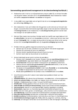 Operations hoofdstuk 13 - Ze kunnen vooraf een standaardkostprijs ...